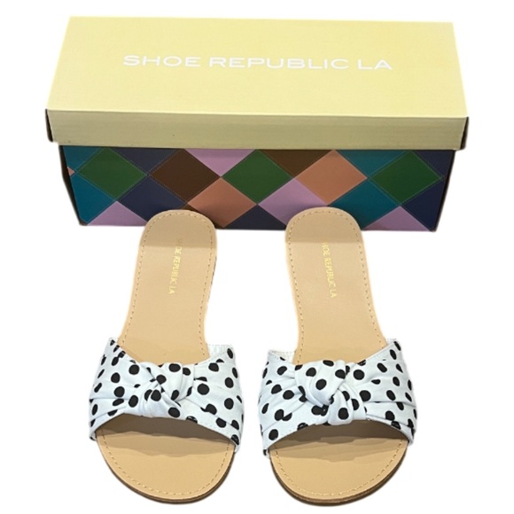 Shoe Republic LA | Shoes | Shoe Republic La Black And White Polka Dot ...